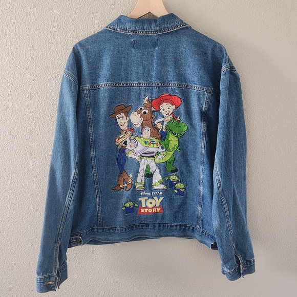 Disney | Jackets & Coats | Disney Embroidered Toy Story Denim Jacket ...